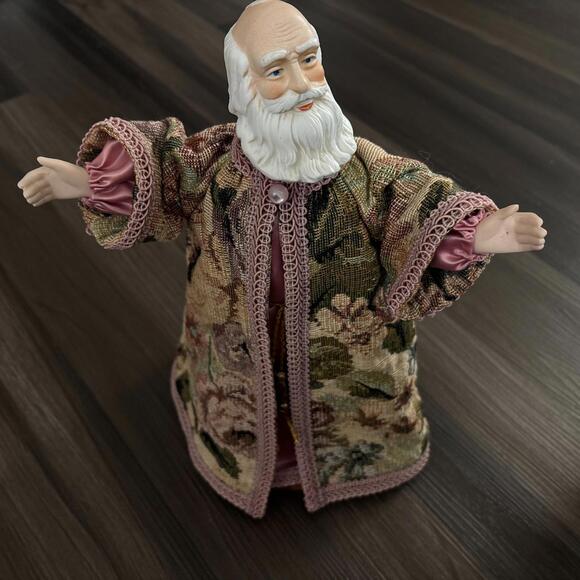 Holiday | Vintage Father Christmas Victorian Santa Claus Figure Pink ...